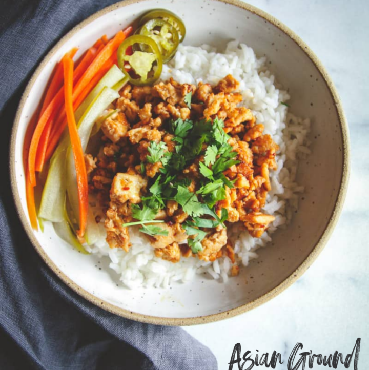 Asian Ground Turkey and Rice Bowls Recipe - Sweetphi